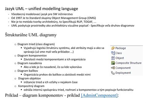 Pdf Jazyk Uml Unified Modelling · Pdf FileŠtrukturálne Uml Diagramy