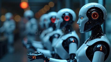 A Futuristic Vision of a World Populated by Humanoid Robots, Futuristic ...