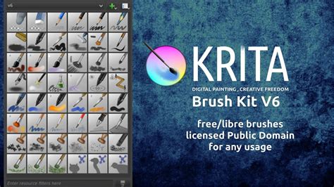 Free Krita Brushes V6 Presentation YouTube