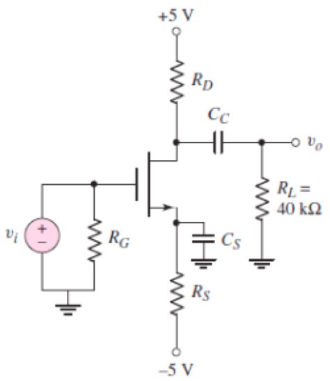 Solved The Parameters Of The Mosfet In The Circuit Shown