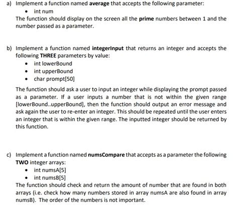 Solved A Implement A Function Named Average That Accepts