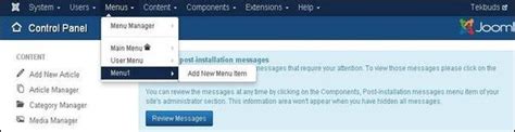 Joomla Modify Menu Items Joomla Tutorials