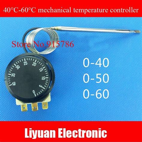 60C Mechanical Temperature Controller 0 40C Temperature Control Switch 220V 16A Temperature