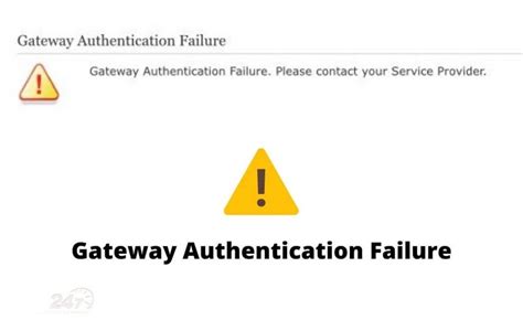 How To Fix Gateway Authentication Failure Failure Router