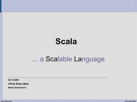 Scala A Scalable Language Pdf Programming Languages Computing