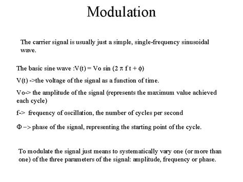 Modulation Converts From Digital To Analog Signal Demodulation