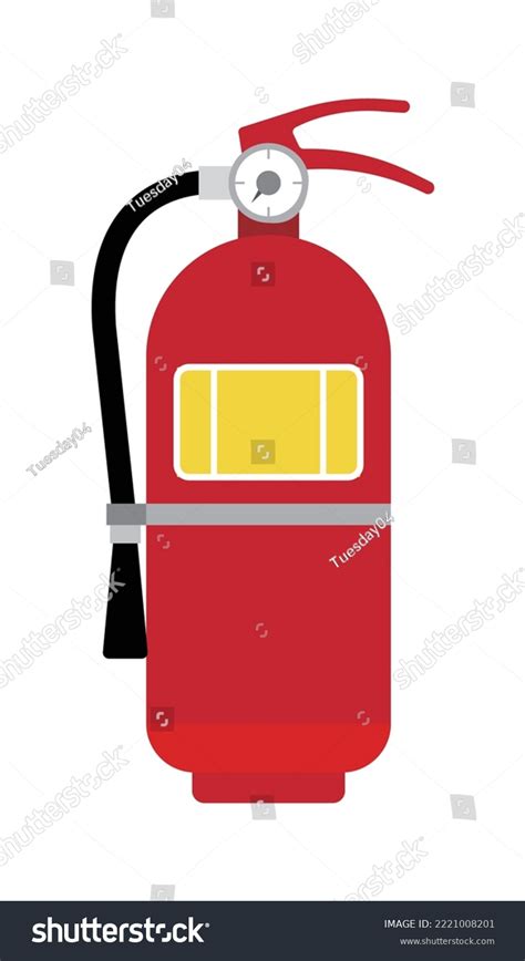 Fire Extinguisher Object Illustration Fire Extinguisher Stock Vector