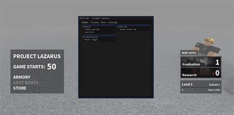 Project Lazarus Auto Farm Aimbot Esp Script