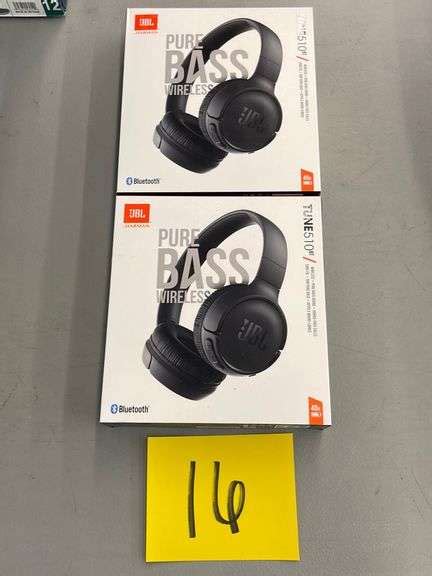 Jbl Pure Bass Wireless Headphones In Boxes Earl S Auction Company