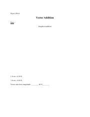 Vector Addition Graphical Vs Algebraic Methods For Finding Net Course Hero