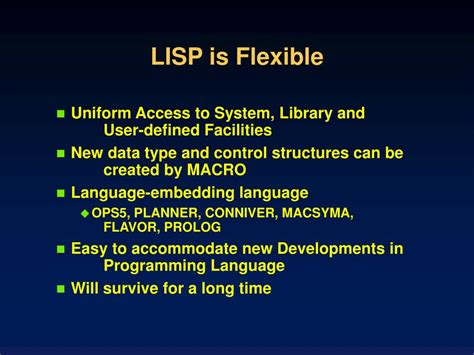 Ppt Symbolic Programming And Lisp Cs570 Lecture Notes By Jin Hyung