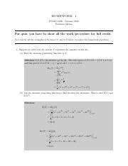 Homework Pdf HOMEWORK PSTAT B Summer Professor Myung For Quiz You Have To Show All