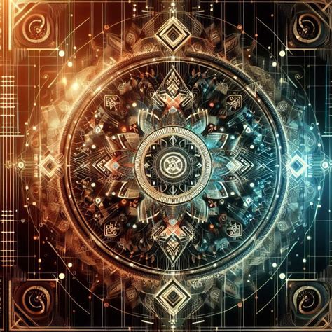 Tribal Tech Fusion Tribal Patterns And Rare Odd Stock Illustration