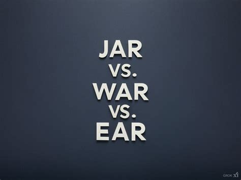Jar Vs War Vs Ear A Developers Guide To Java Archives By H2bm Medium