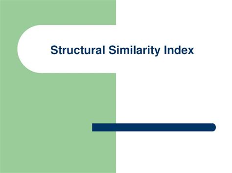 Pdf Structural Similarity Indexcsuunipvitwp Contentuploads2020
