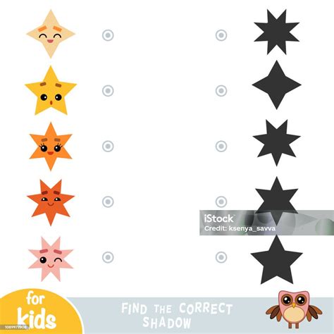 정확한 그림자 교육 아이 들을 위한 게임을 찾아 기 하 도형 0명에 대한 스톡 벡터 아트 및 기타 이미지 0명 교육 귀여운 Istock