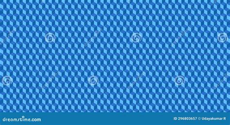Vector Cube Blue Color Pattern Modern Stylish Texture Geometric Cubes Stock Illustration