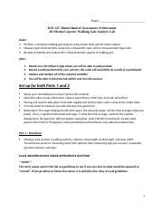 Biomechanical Analysis D Motion Capture For Walking Gait Course Hero