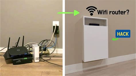 Diy Modem Wifi Router Station With Ikea Enhet Hack Hidden Cables