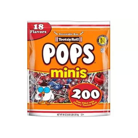 Tootsie Pops Minis Lollipops 18 Flavors Bulk Display Tub 49 Off