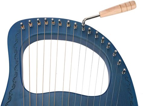 16 String Lyre Harp Bois Body Lira Instrument De M Grandado