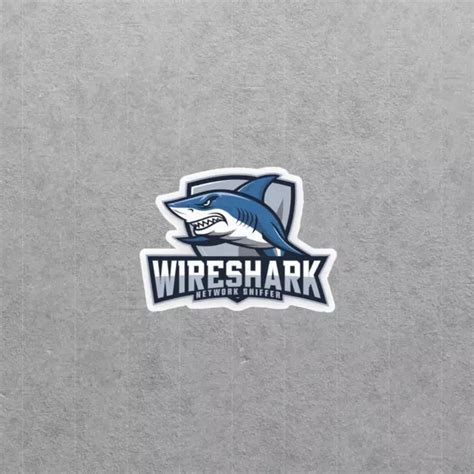 Wireshark Network Sniffer Shark Hacker Coding Sticker Decalphone Decal Water Bottle Stickers