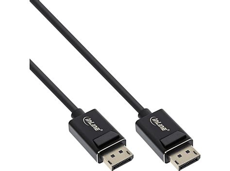 INLINE InLine DisplayPort 2 0 Kabel 8K4K UHBR Schwarz Vergoldete Kontakte 1m Kabel