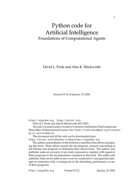Python For Artificial Intelligence Pdf Bayesian Network Software Development