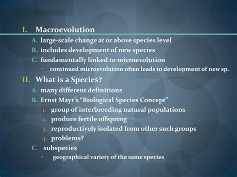 PPT Evolution Macroevolution Origin Of Species PowerPoint Presentation ID 2271406
