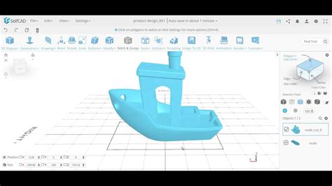 how to edit and simplify an stl file in selfcad the best low poly