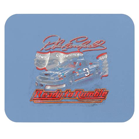 Dale Earnhardt Ready To Rumble Vintage Mouse Pads Designed And Sold By Rosalindhalem