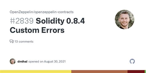 Solidity Custom Errors Issue Openzeppelin Openzeppelin Contracts Github