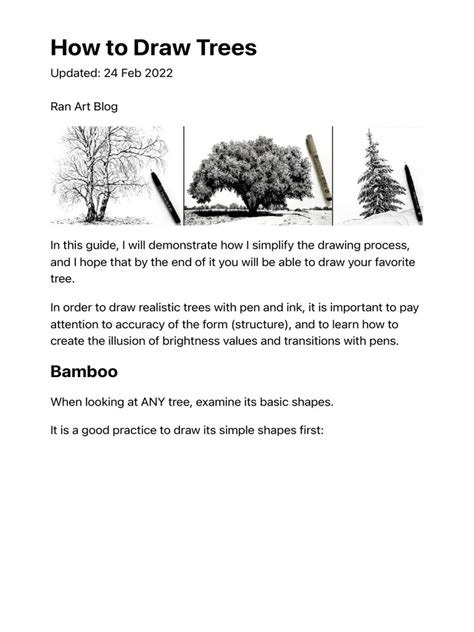 How To Draw A Tree Structure
