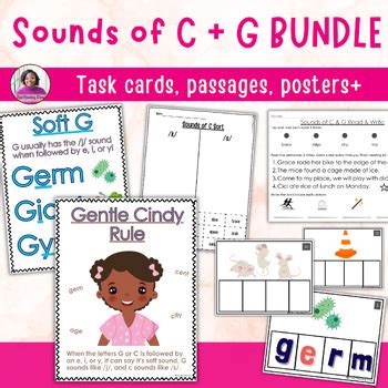 Sounds Of C And G Soft C Hard C Soft G Hard G Posters Task Cards Text