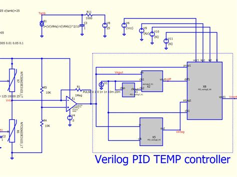 Pid Temperature Controller As Verilog Module In Qspice