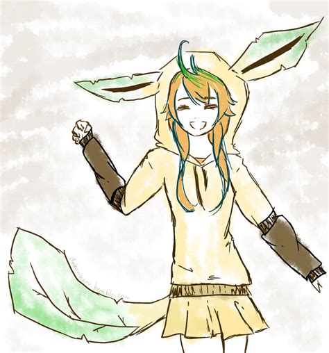 Leafeon Gijinka By Otakuzzz On Deviantart