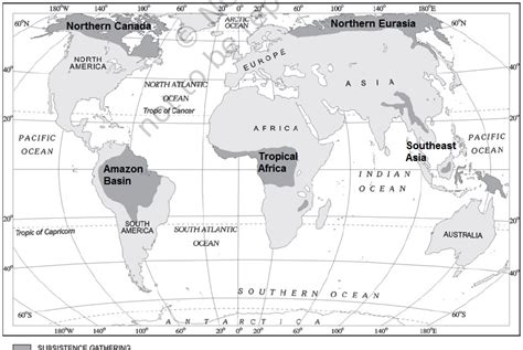 Class 12 Geography Maps Solution