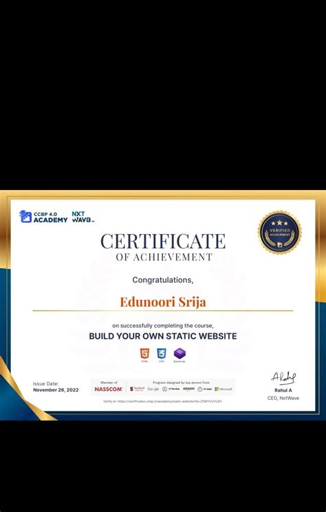 Webdevelopment Html Css Bootstrap Nxtwavecertified Srija Edunoori