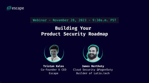 Webinar Product Security Roadmap