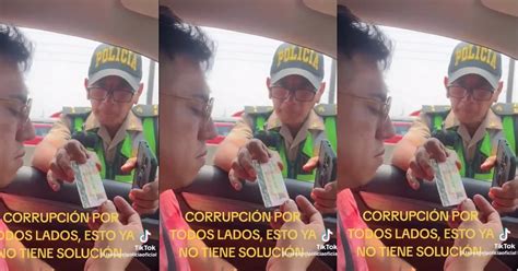 Policía Es Grabado Pidiendo Coima A Conductor Otro Caso De Corrupción En Pnp “déjate Algo 80