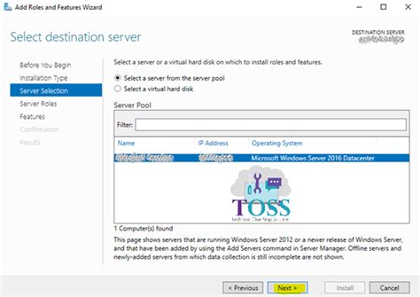 configuring iis server on windows server 2016 datacenter gui toss
