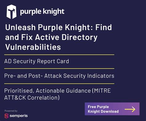 Semperis On Linkedin Active Directory Security Assessment Purple Knight