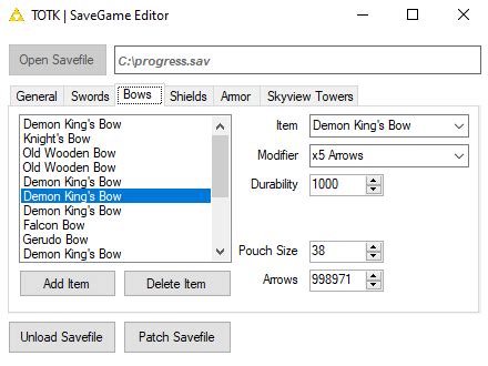 TOTK SaveGame Editor Switch GameBrew
