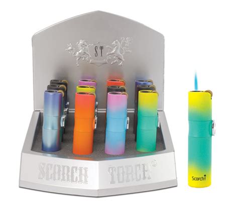 Scorch 3 5″ Flint Igniter Torch Display 12ct Yellow Bird Wholesale