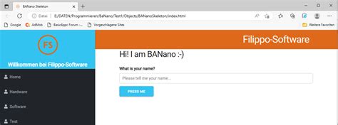 Banano Test With Template Banano Pwab4xtemplate B4x Programming