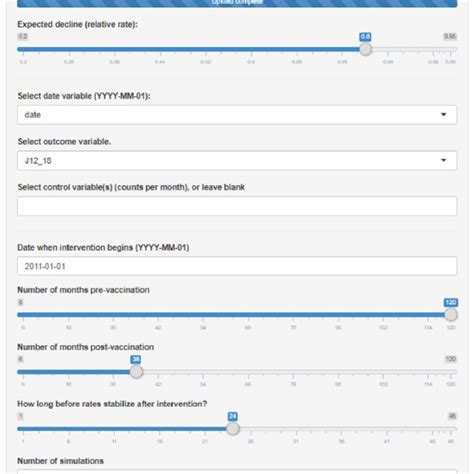 User Interface For Power Calculation The User Uploads A Time Series