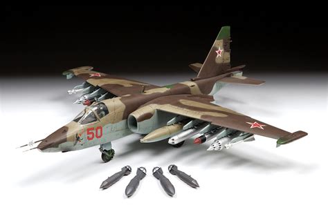 Купить модель Советский штурмовик Су-25 Звезда в масштабе 1/48