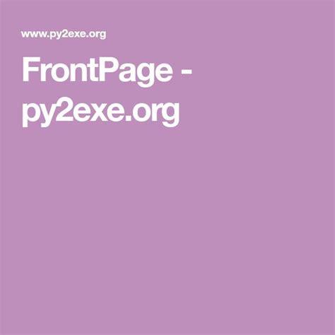 FrontPage Py Exe Org Raspberry Pi Software Development Lockscreen