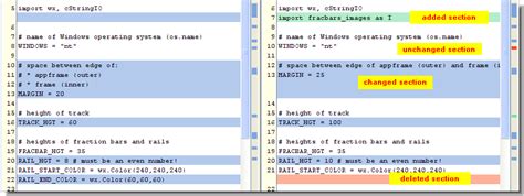 Diff Tab Layout