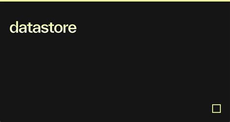 Datastore Codesandbox